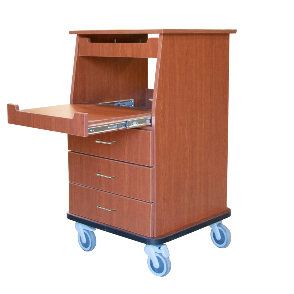 Wooden Fetal Monitor Cart | Novum Medical Products